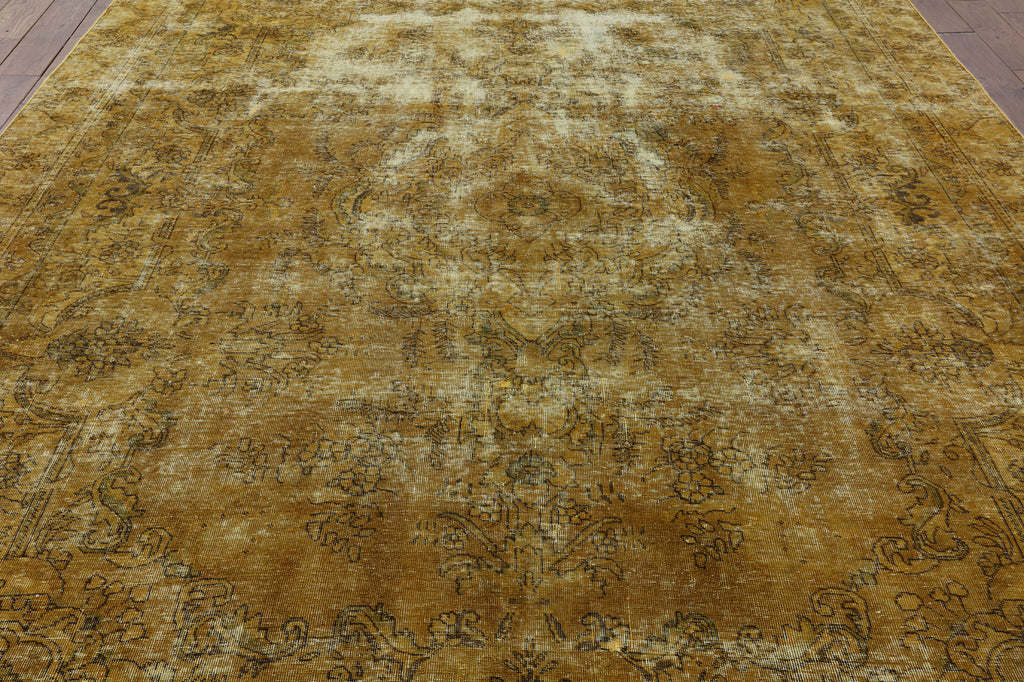 9 X 12 Oriental Overdyed Area Rug – Golden Nile