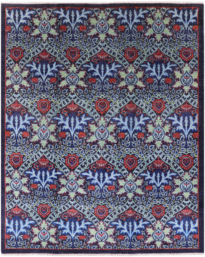 William Morris Handmade Wool Area Rug - 8' 2" X 10' 3" – Golden Nile