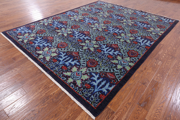 William Morris Handmade Wool Area Rug - 8' 2" X 10' 3" – Golden Nile