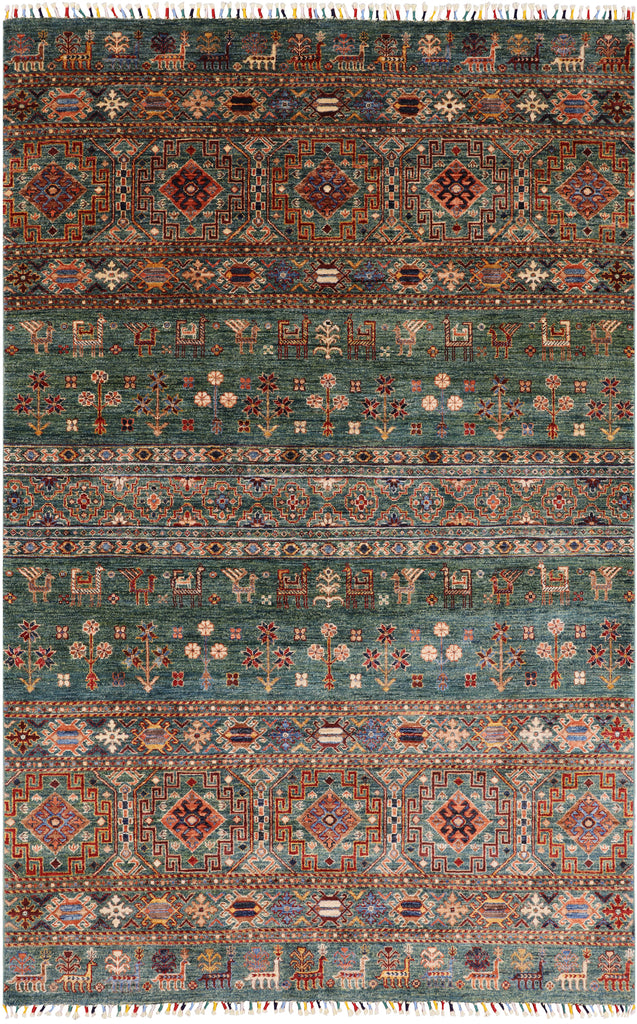 Super Gabbeh Hand Knotted Wool Area Rug – Golden Nile