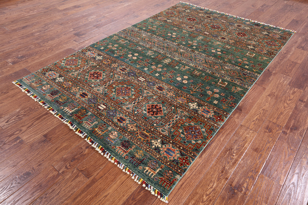 Super Gabbeh Hand Knotted Wool Area Rug – Golden Nile