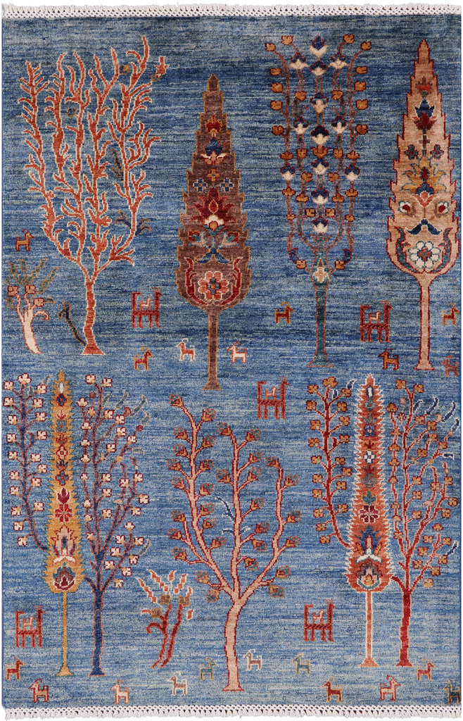 Persian Gabbeh Hand Knotted Wool Area Rug – Golden Nile