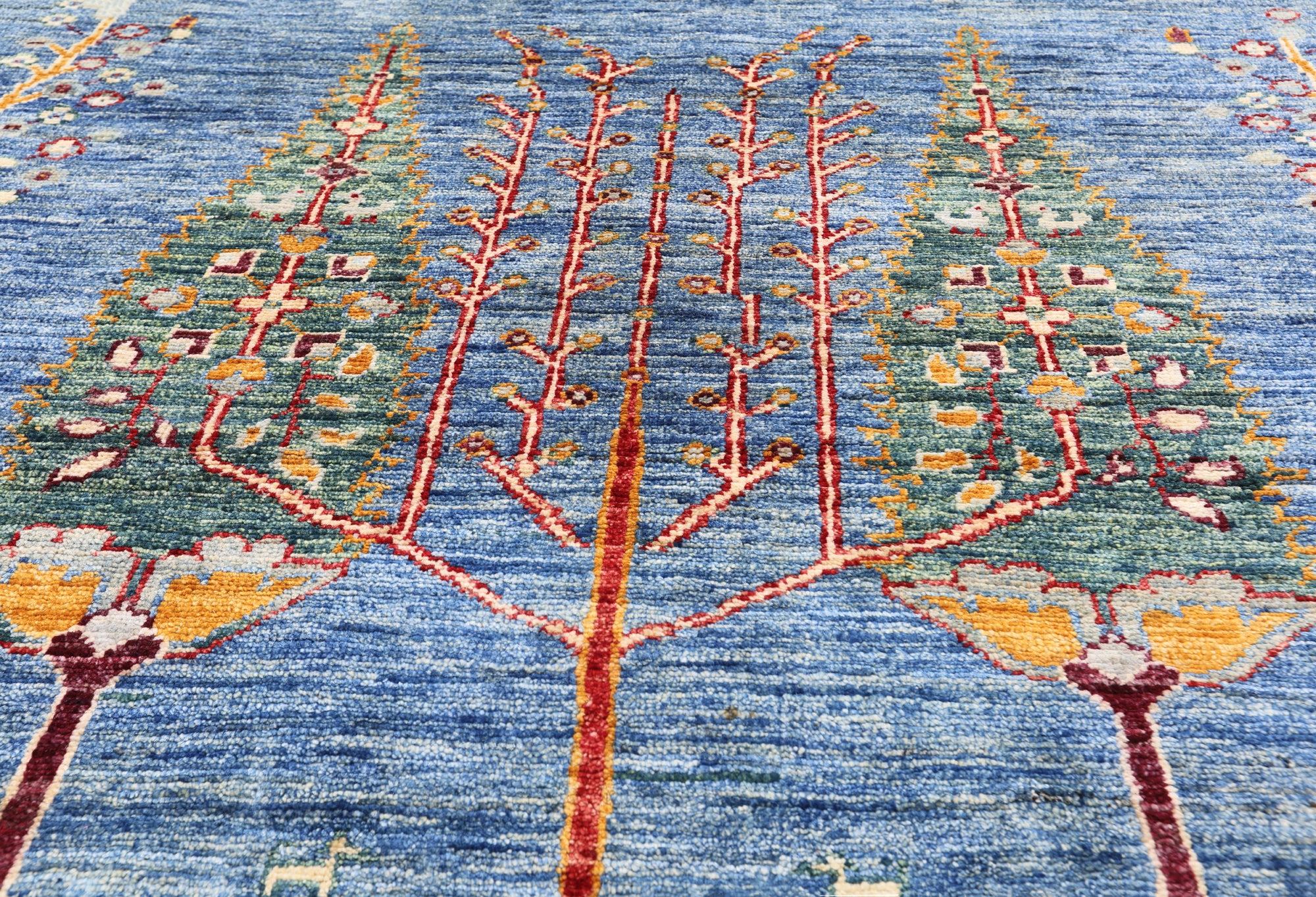 Tribal Persian Gabbeh Hand Knotted Wool Area Rug – Golden Nile