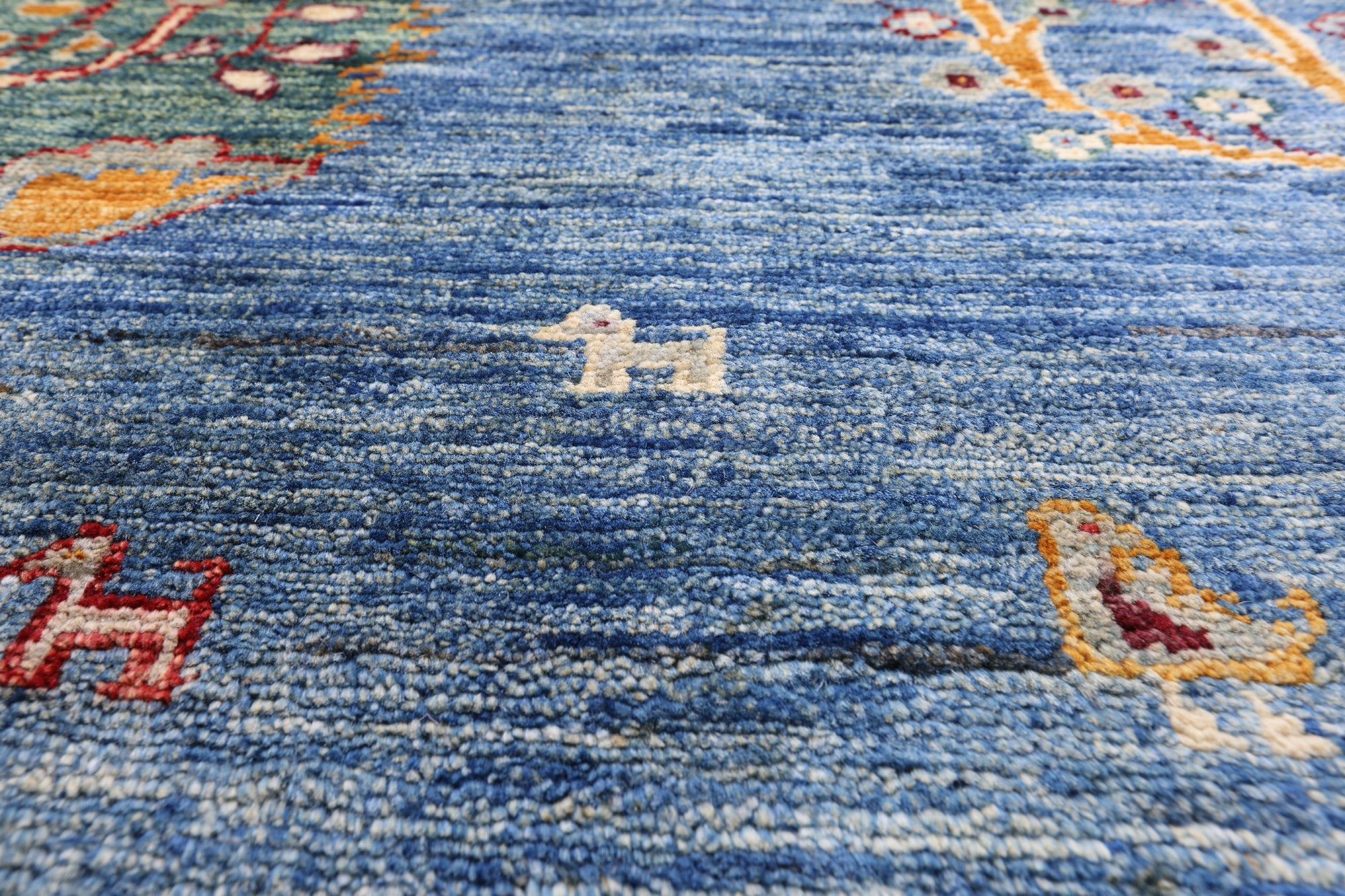 Tribal Persian Gabbeh Hand Knotted Wool Area Rug – Golden Nile