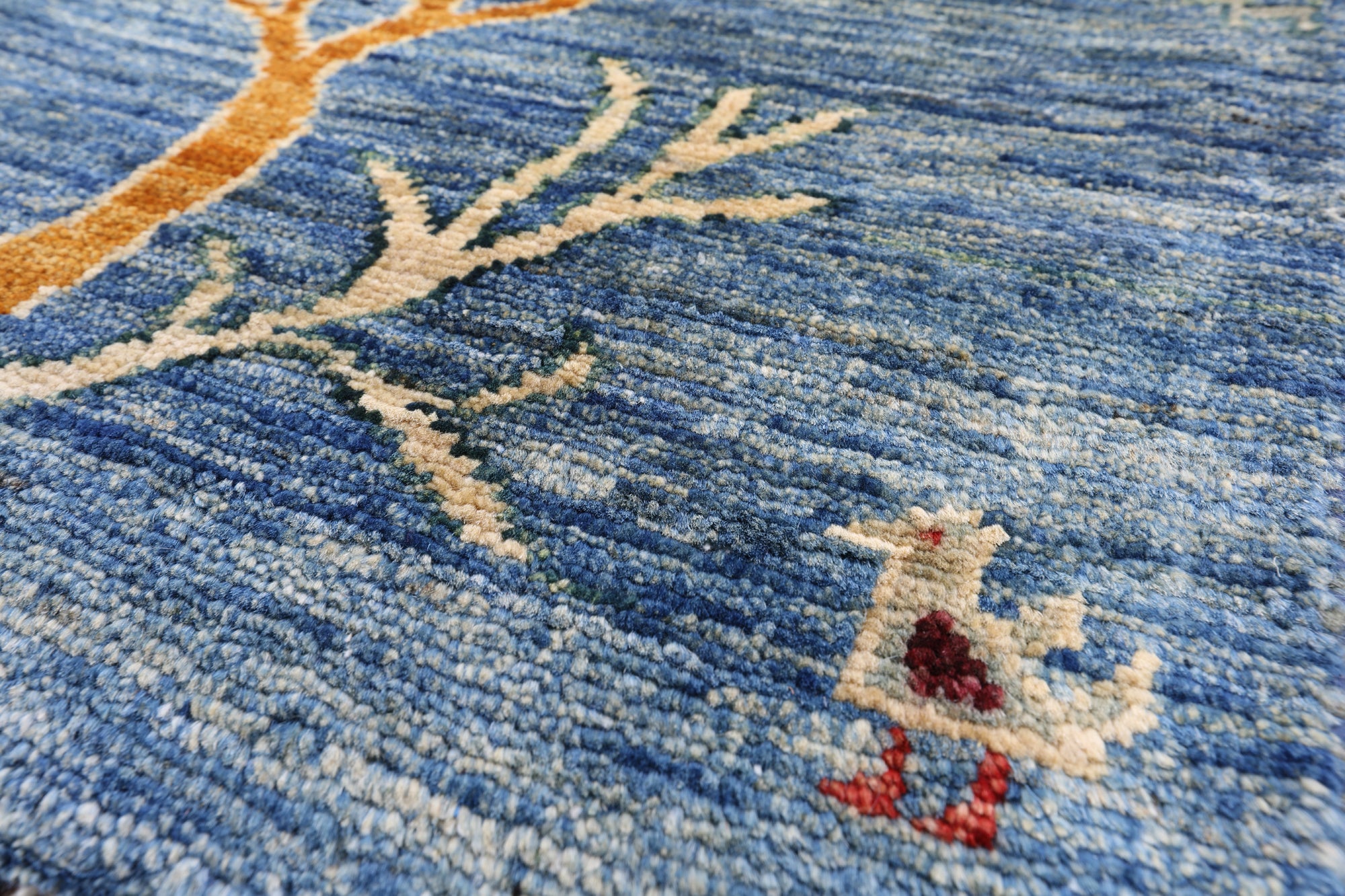 Tribal Persian Gabbeh Hand Knotted Wool Area Rug – Golden Nile