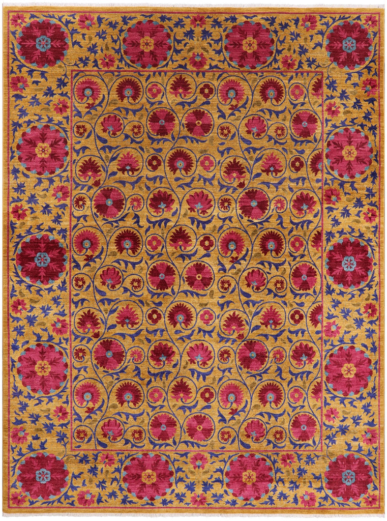 William Morris Handmade Wool Rug – Golden Nile