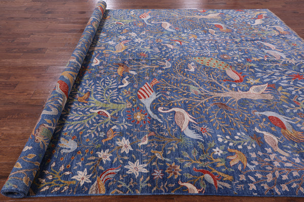 Exotic Birds Persian Handmade Wool Rug – Golden Nile