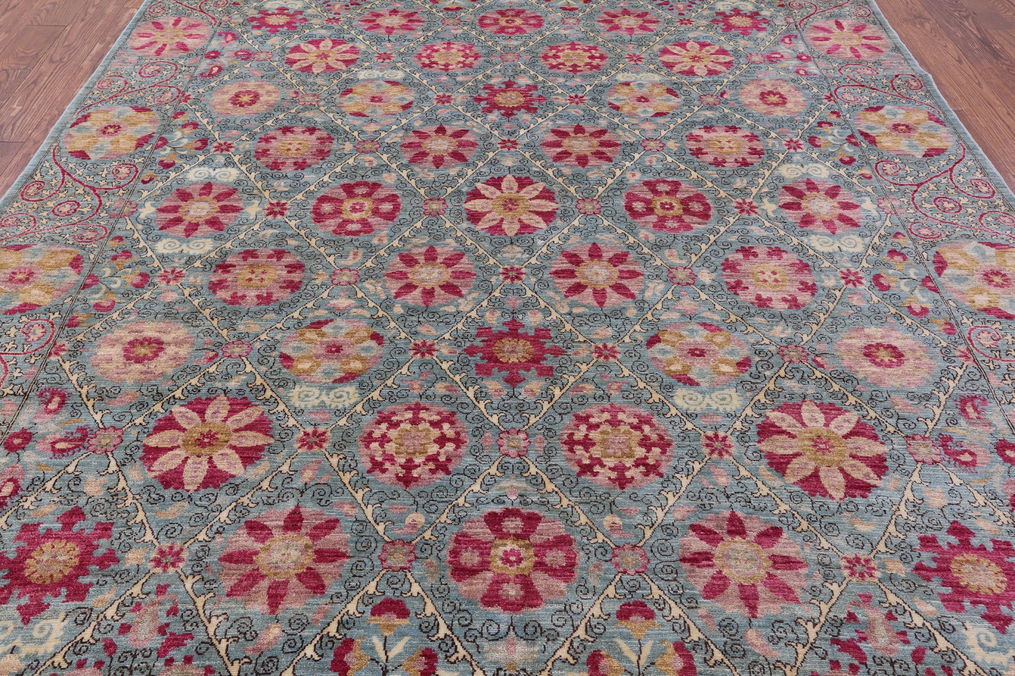 William Morris Hand Knotted Wool Rug – Golden Nile