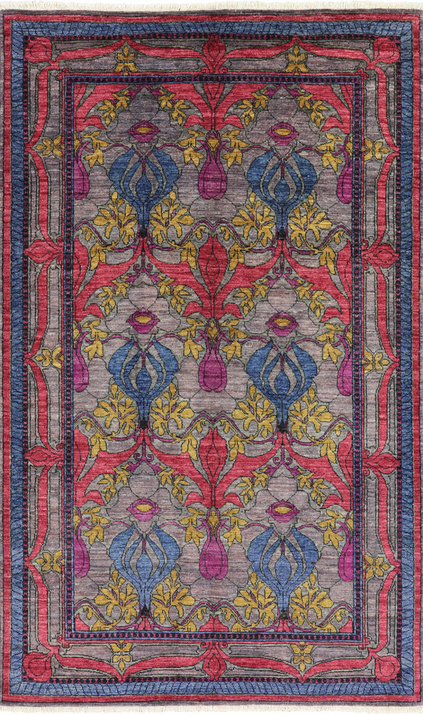 William Morris Handmade Wool Area Rug - 5' X 7' 10" – Golden Nile